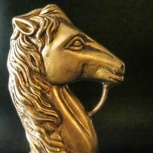 Vintage Large Brass Knight Chess Piece Hitch Post 17 Sculpture - Etsy