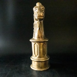 Vintage Large Brass Knight Chess Piece Hitch Post 17" Sculpture - Etsy