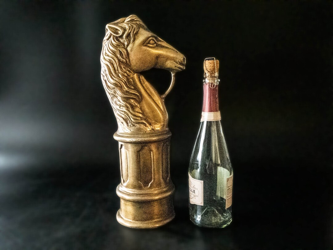 Vintage Large Brass Knight Chess Piece Hitch Post 17 Sculpture - Etsy