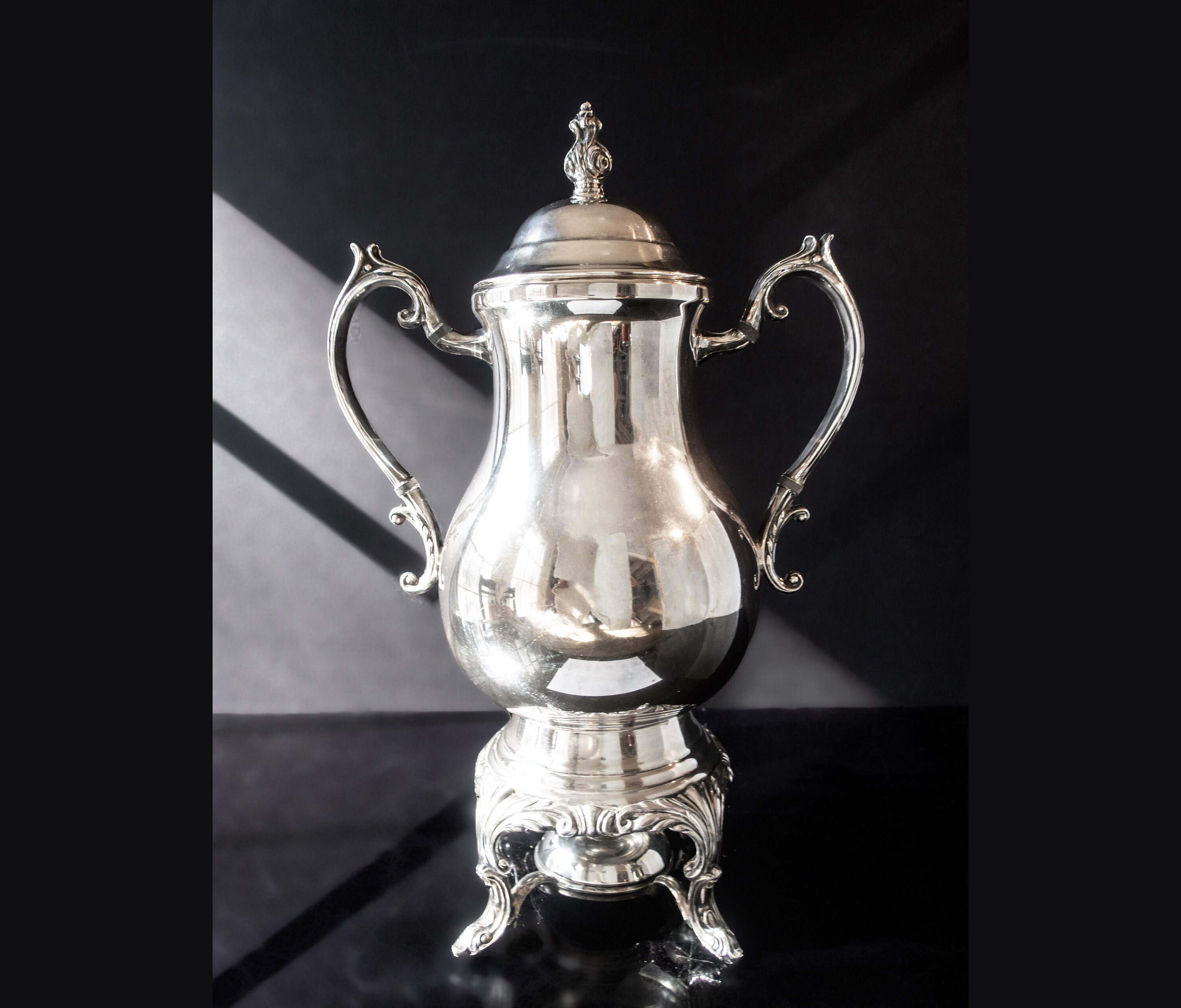 Silver Plate 759-BCR Coffee Urn Lamp Home & Living Lighting Lamps etna ...