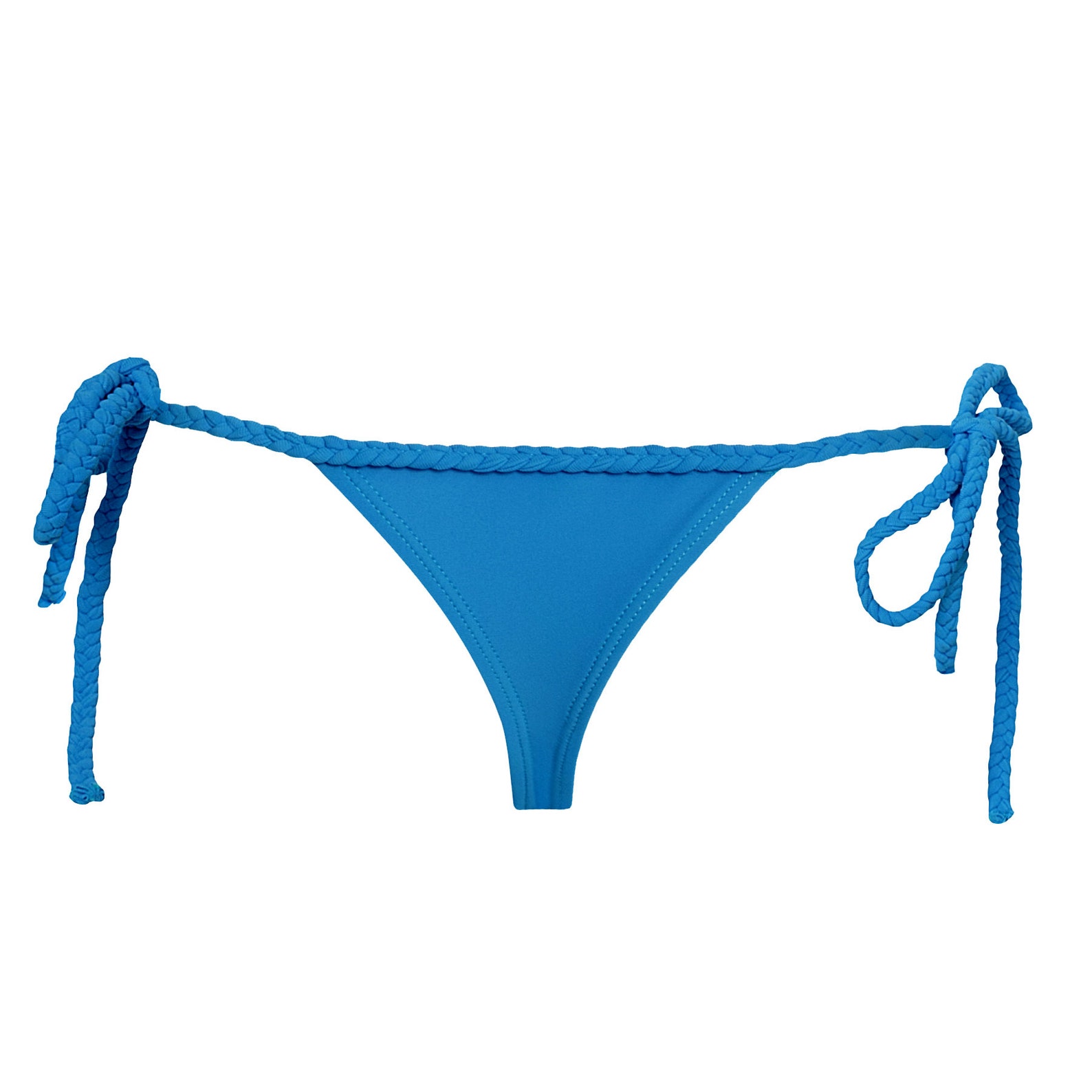 Sky Blue Braided Thong Bikini Bottom Etsy