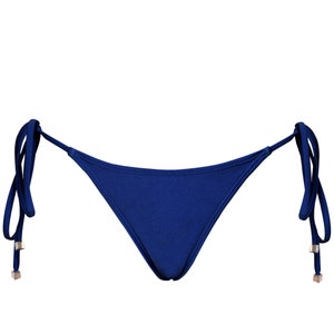 Dark Navy Blue Thong Bikini Bottom - Etsy
