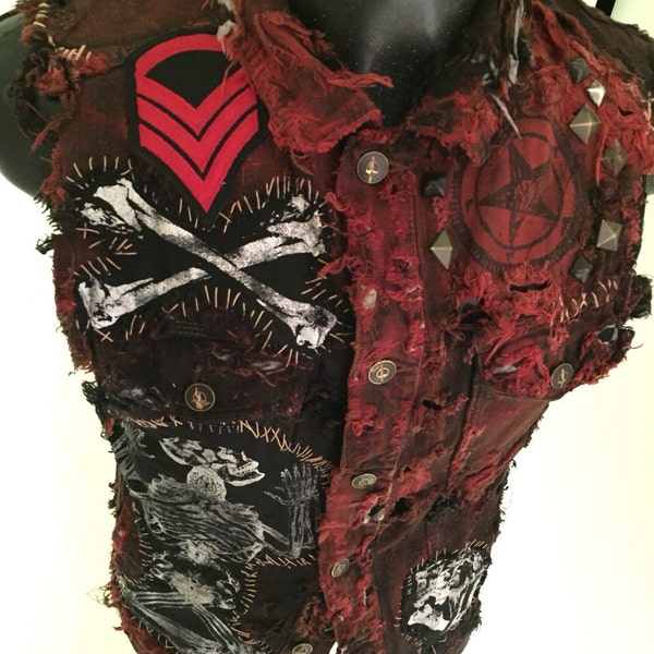 Punk Vest - Etsy