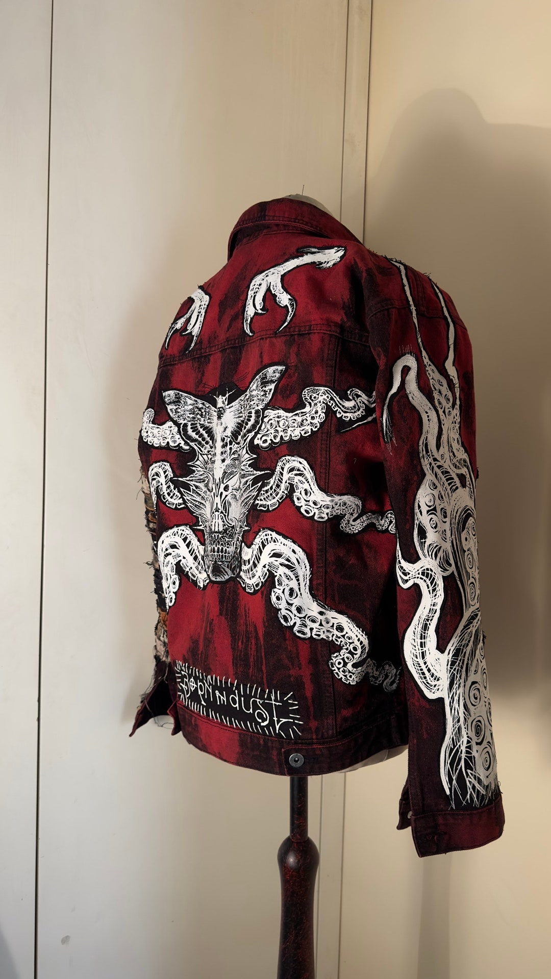 Ultimate Born in Dust Blood Rinse Battle Jacket Acid-dye - Etsy