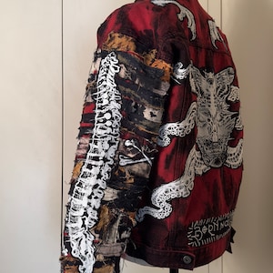 Ultimate Born in Dust Blood Rinse Battle Jacket Acid-dye - Etsy