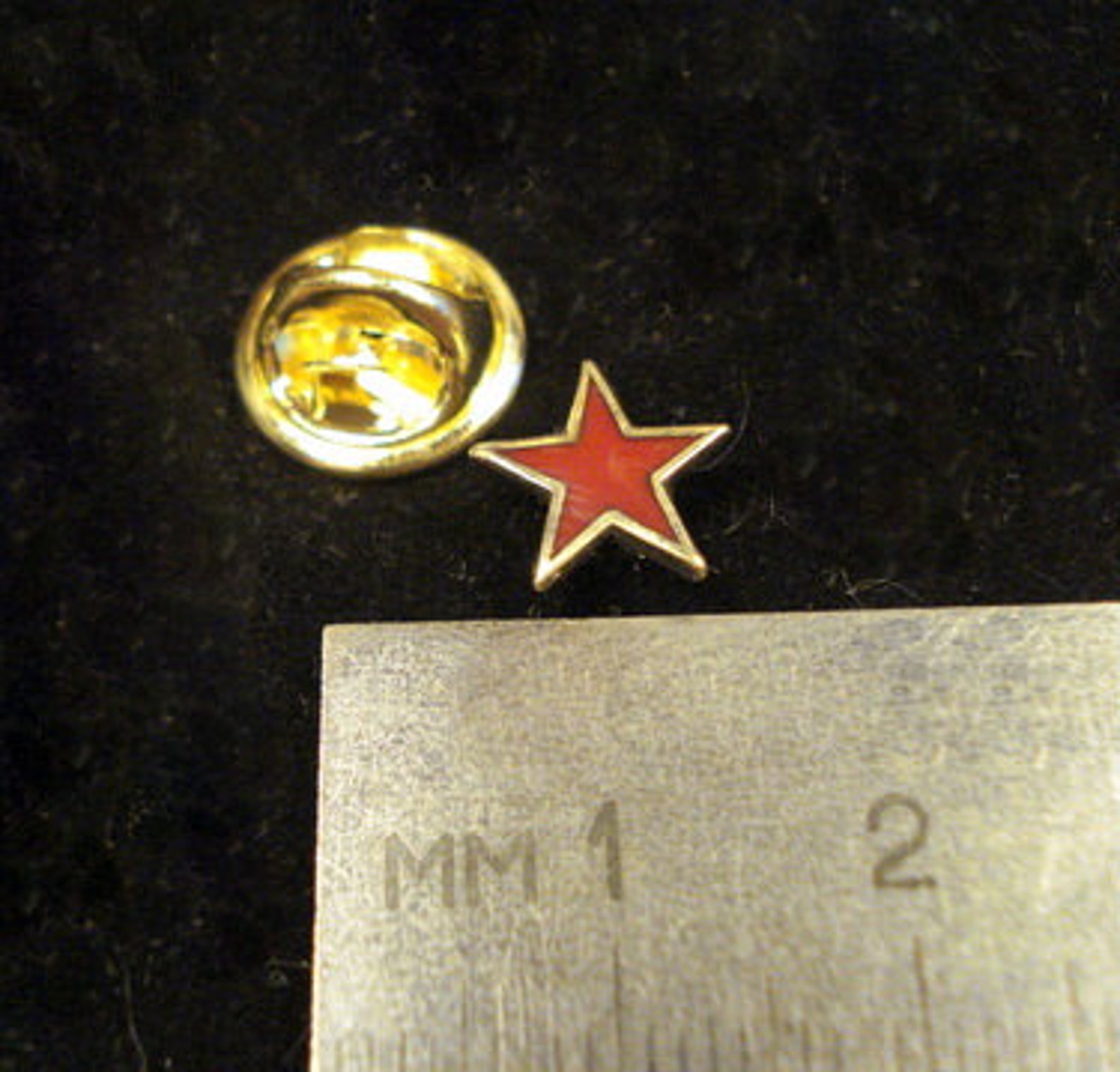 Red Star Badge Pin LapelPin brass enamel Brutal treatment NEW | Etsy