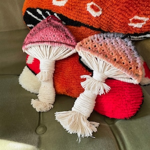Macrame Mushroom, Mushroom Wall Art, Nature Inspired, Mushroom Decor ...