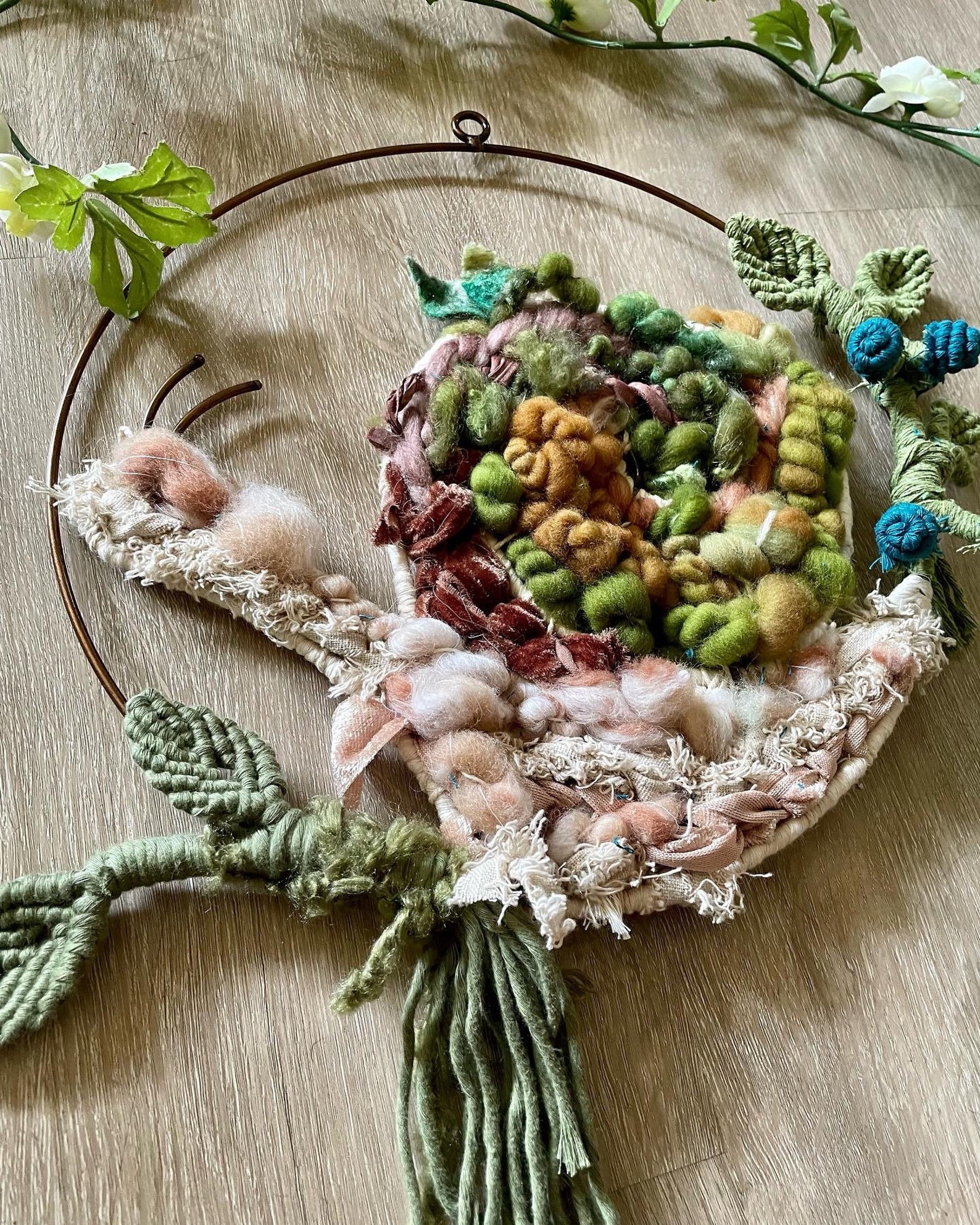 Woven Snail, Woven Wall Art, Cottage Core Decor, Macrame Wall Hanging ...