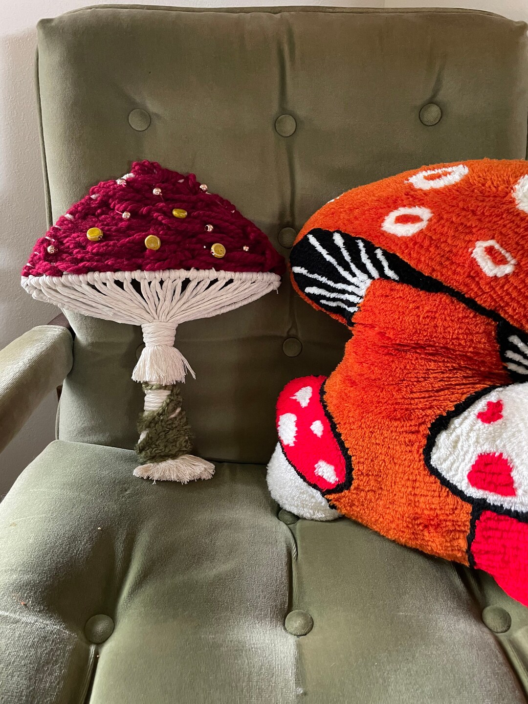 Macrame Mushroom, Forest Decor, Mushroom Wall Art, Macrame Wall Decor ...