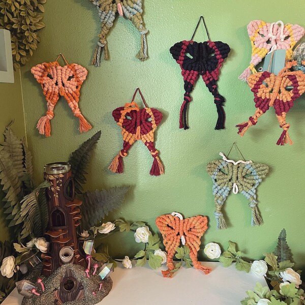 Macrame Butterflies Wall Decor - Etsy