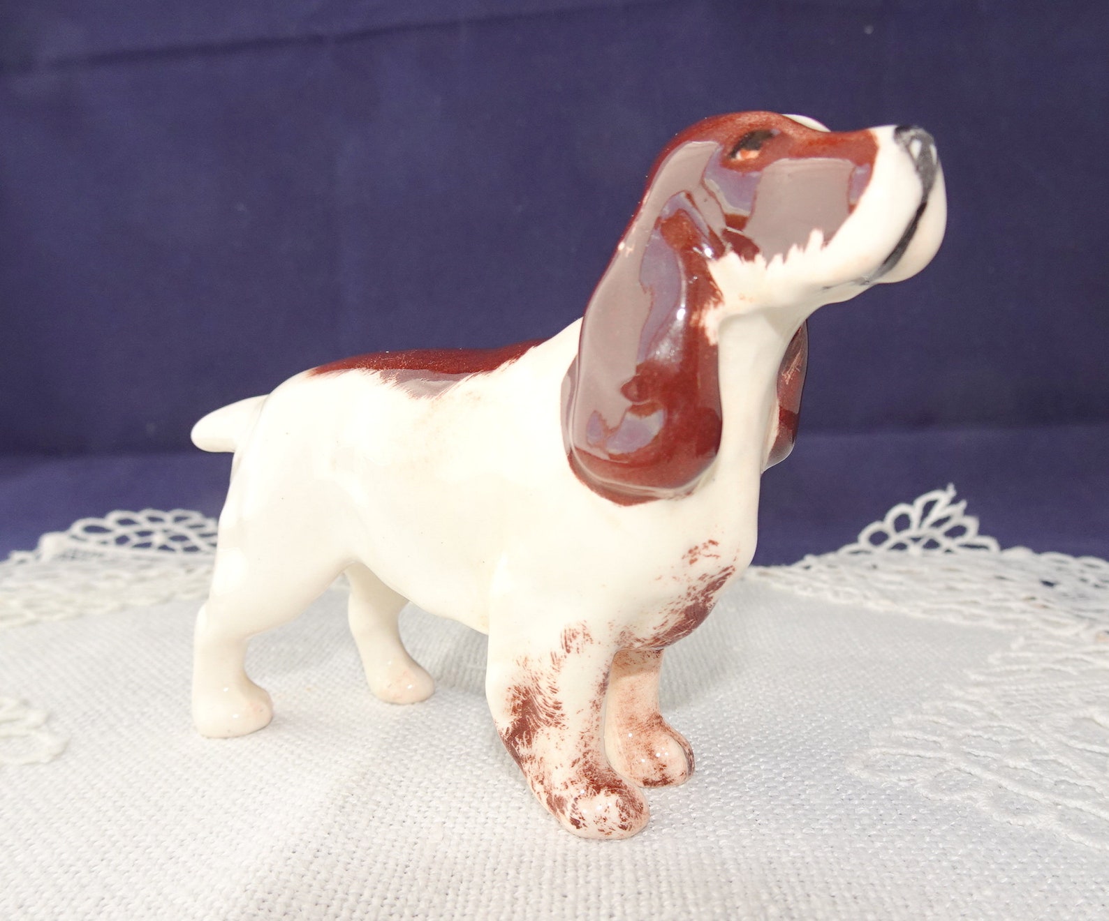 Beswick Spaniel 1754 Gloss Circa 1960s Dog Pottery Vintage Collectible ...