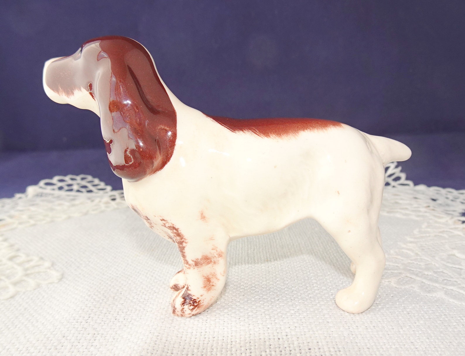 Beswick Spaniel #1754 Gloss Circa 1960s Dog Pottery Vintage Collectible ...