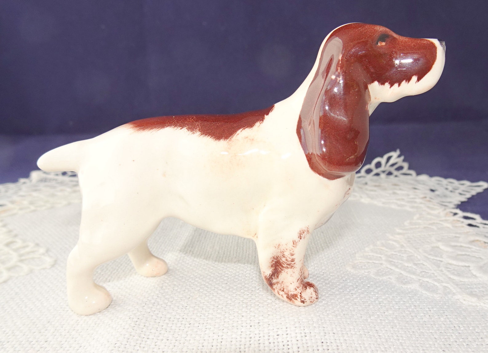 Beswick Spaniel #1754 Gloss Circa 1960s Dog Pottery Vintage Collectible ...