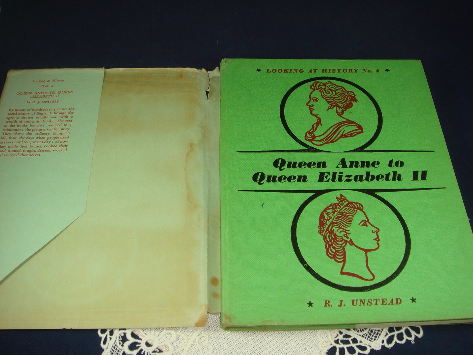 Looking at History Book 4 1950s Queen Anne to Queen Elizabeth - Etsy