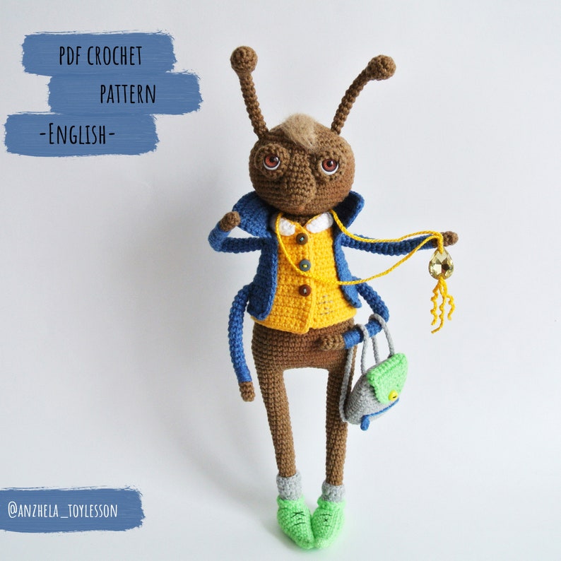 Crochet Pattern Amigurumi firefly Giuseppe Pdf | Etsy