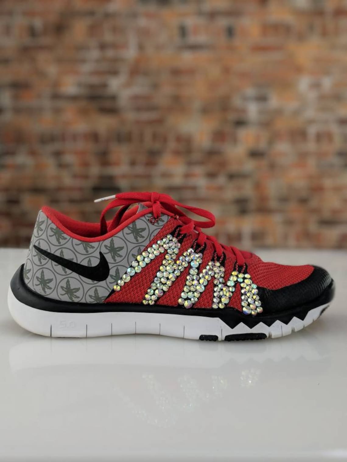 Ohio State Buckeye Rhinestoned Nike Shoes | Etsy