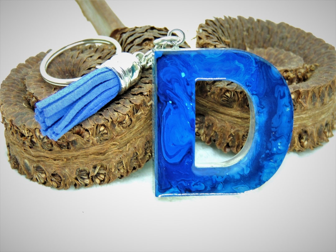 Key Ring D, Alphabet, Resin Letter, Initial, Key Ring, Letter Key Ring ...