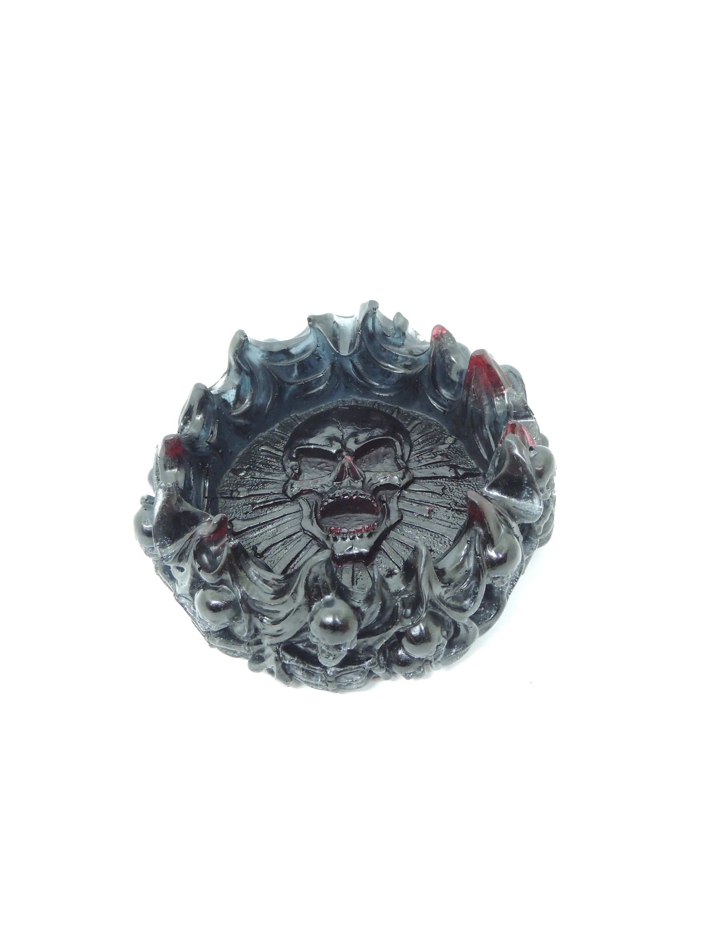 Skull, Skull Ashtray in Epoxy Resin, Skull Ashtray, Skull, Empty Pocket ...