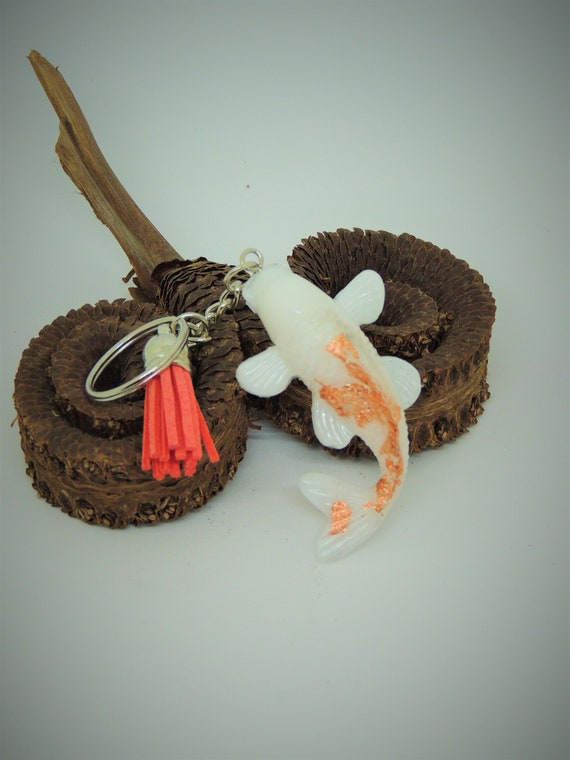 Koi Carp Keychain Different Colors Stainless Steel Keychain - Etsy UK