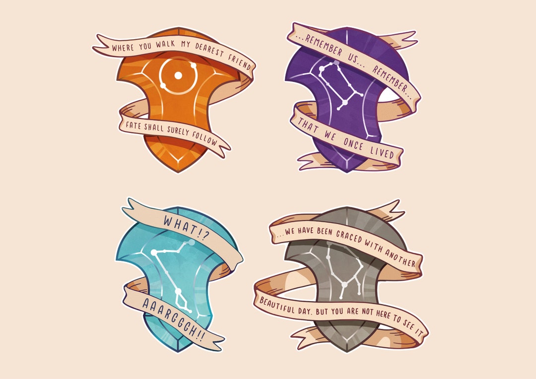 FFXIV Convocation Crystal Quote Stickers [glossy - 8.5 Cm] - Etsy