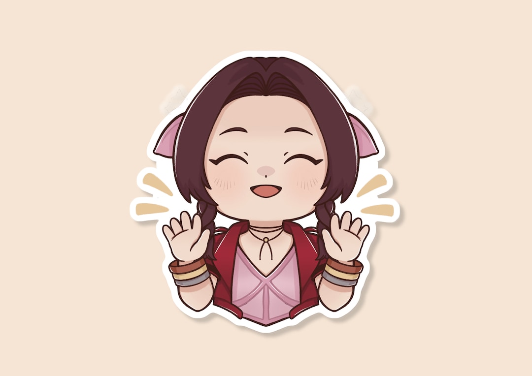 Aerith High Five Stickers - Etsy