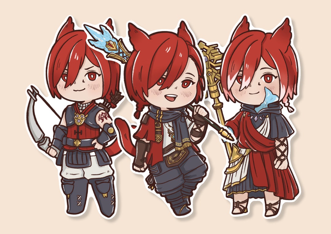 FFXIV G'raha Tia Sticker Set - Etsy