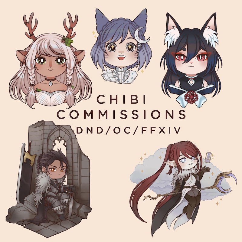 Chibi Oc Stickers - Etsy