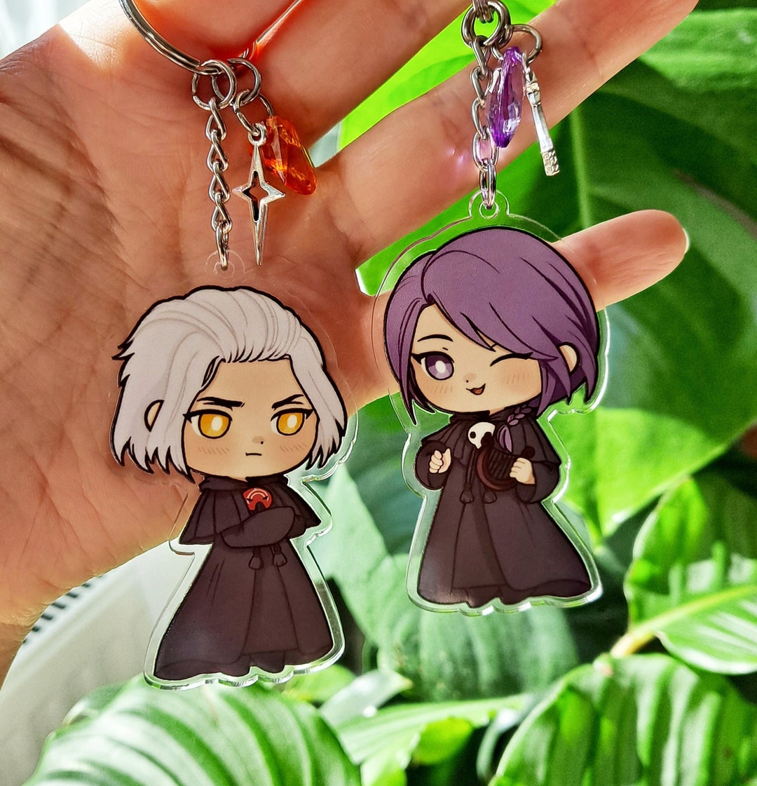 FFXIV Emet-selch & Hythlodaeus Keychains + Charms - Etsy