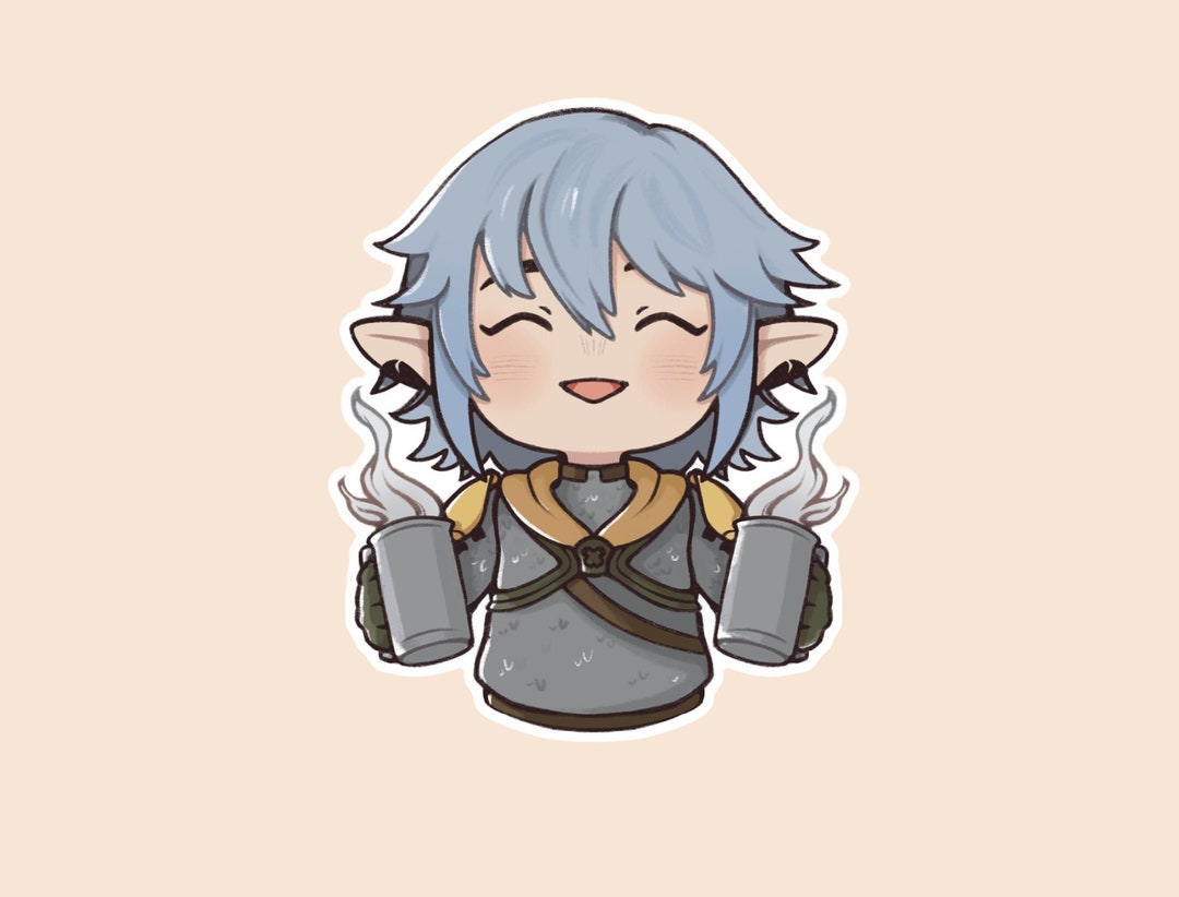 FFXIV Haurchefant Hot Cocoa Sticker - Etsy