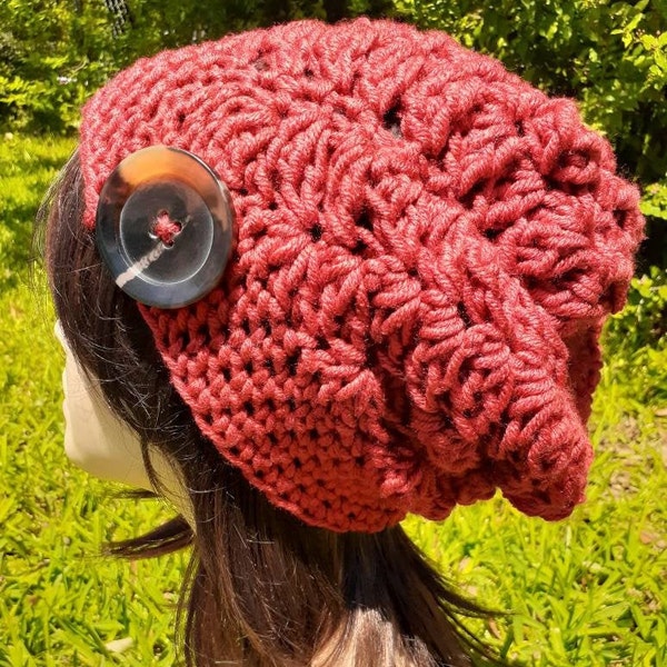 Crochet Button Hat - Etsy