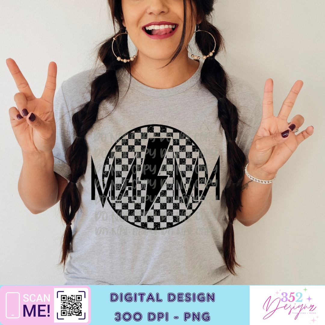 Mama Checkered - Digital Design- Png - Etsy