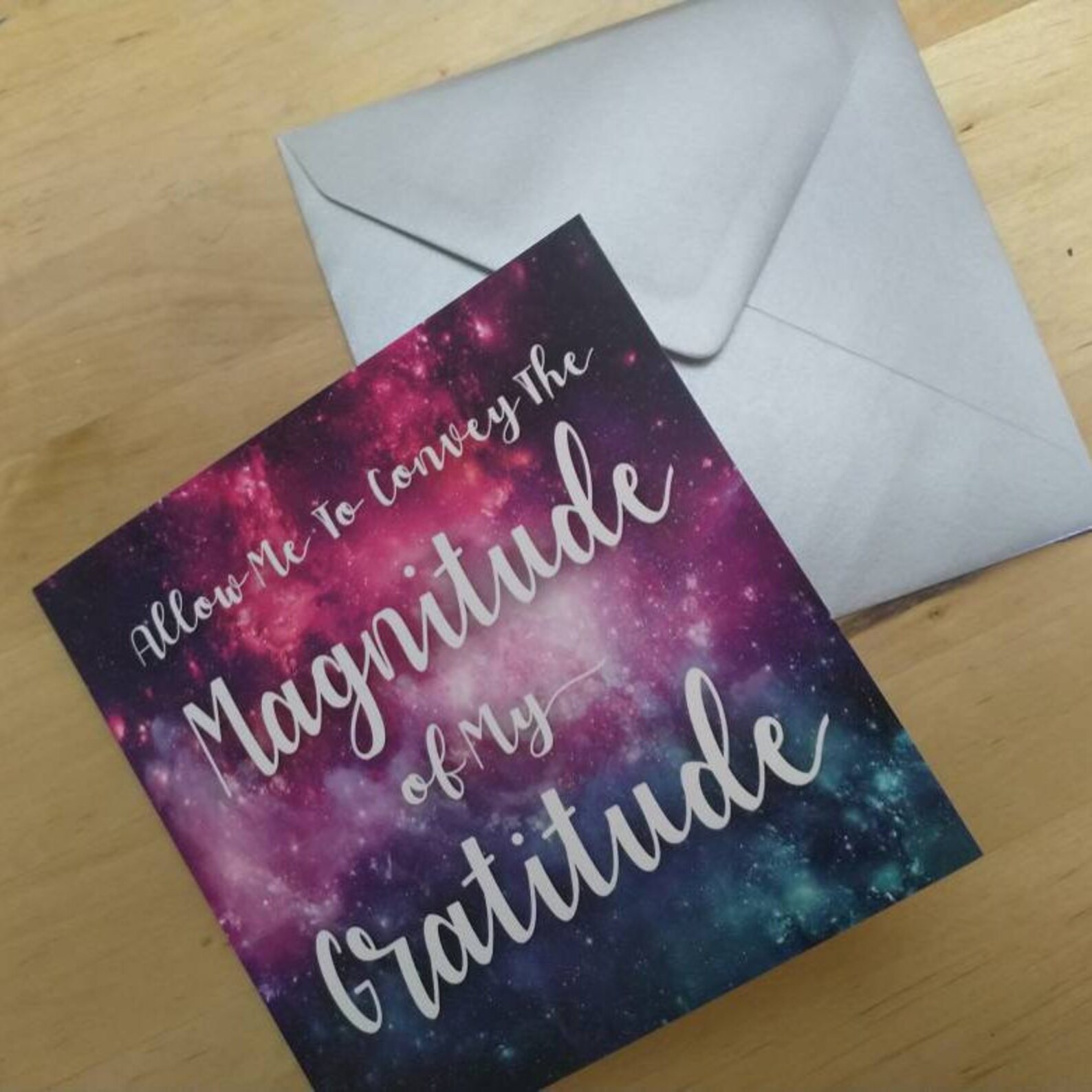 Allow Me to Convey the Magnitude of My Gratitude - Thank You Card - Etsy