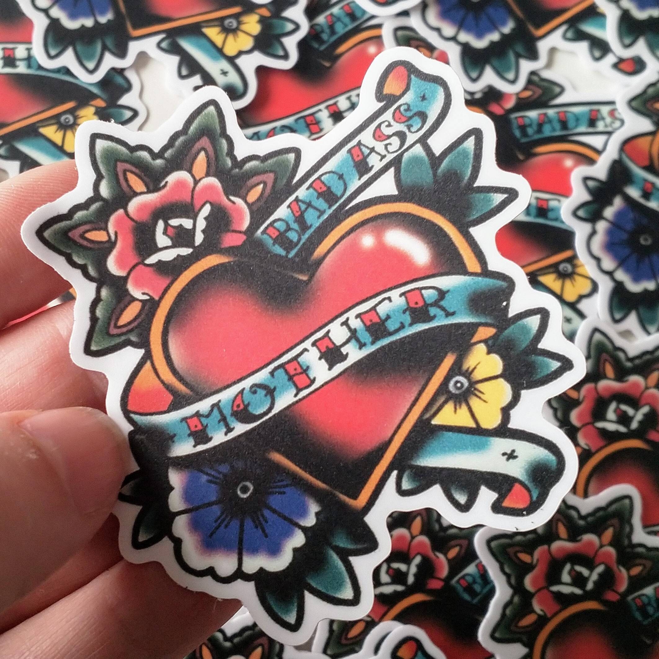 Bad Ass Mother Vinyl Sticker Mother's Day Baby Shower - Etsy