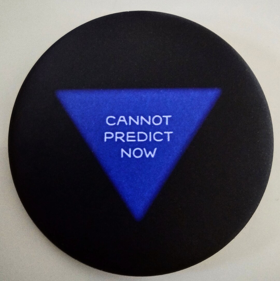 Pin/button Badge, Magic 8 Ball, Cannot Predict Now, Retro Magical ...