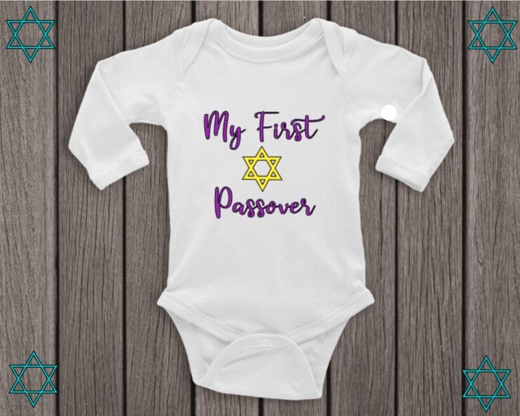 My First Passover Jewish Baby Bodysuit / Onesie/ Toddler - Etsy Norway