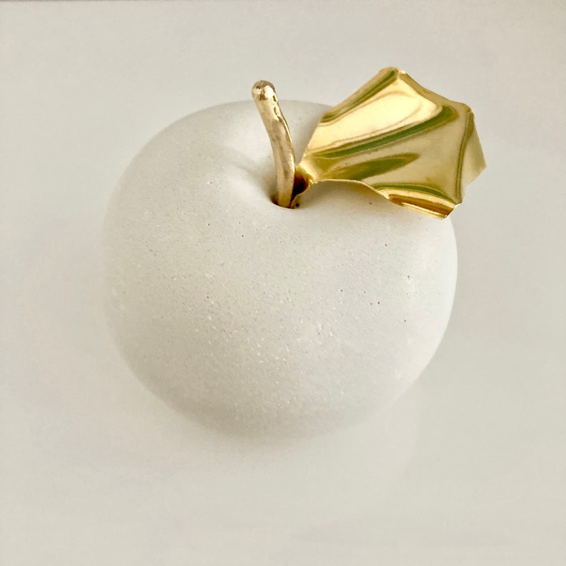 Concrete Copper and Brass Decor Apple Concrete Apple Apple - Etsy