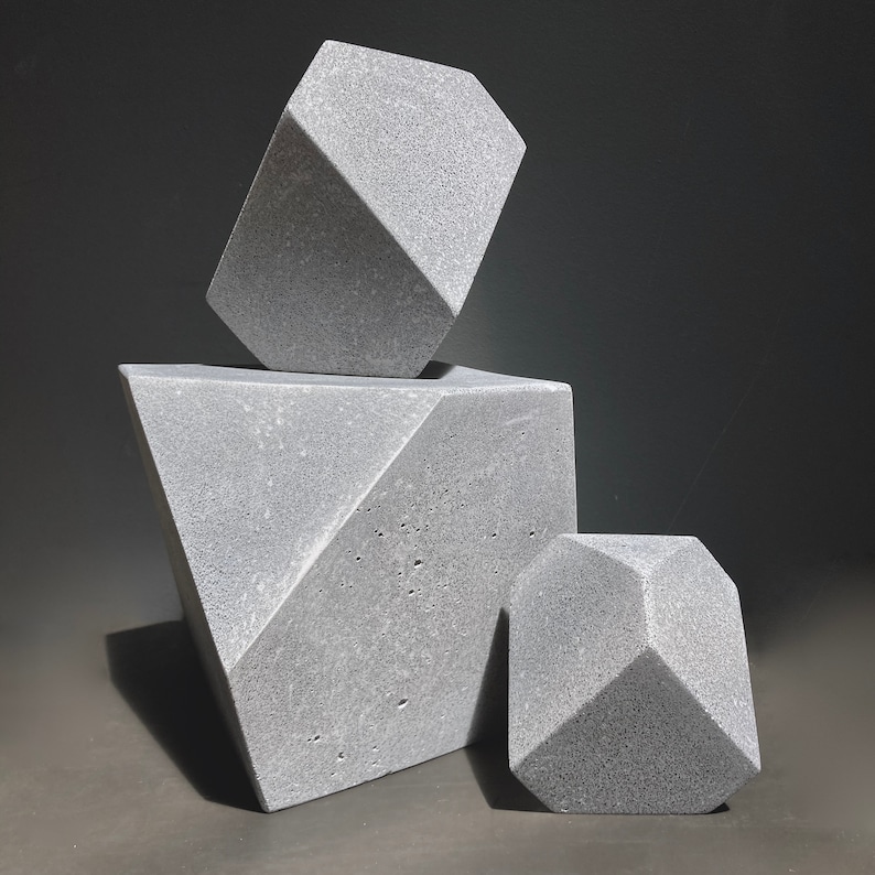 Durer Solid Concrete Sculpture, Geometric Solid, Concrete Math ...