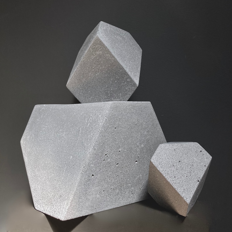Durer Solid Concrete Sculpture, Geometric Solid, Concrete Math ...
