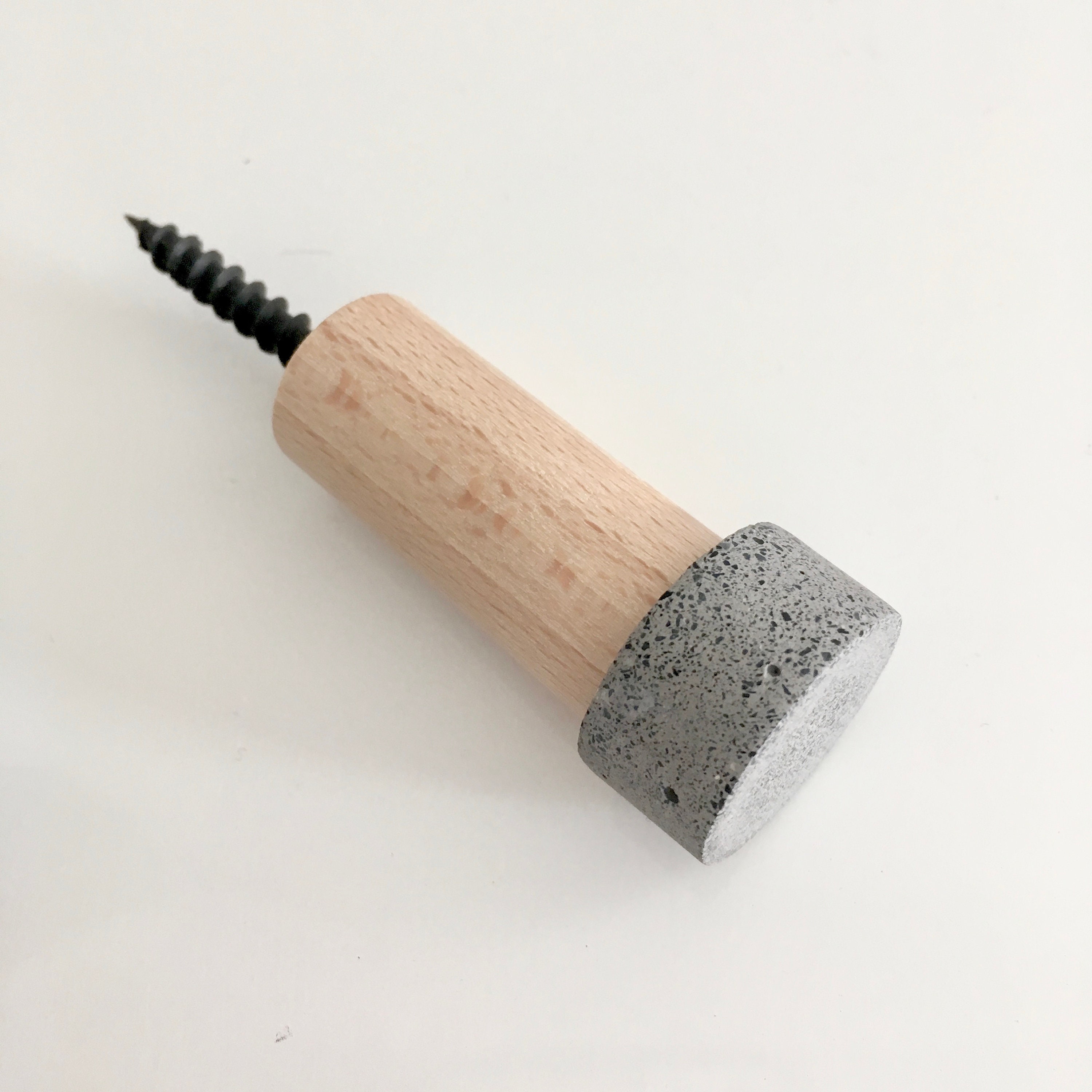 STICK!IT Concretly | Concrete and Wood Hanger, Concrete Hook, Wall ...