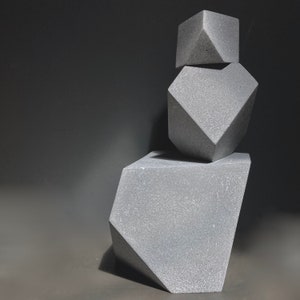 Durer Solid Concrete Sculpture, Geometric Solid, Concrete Math ...