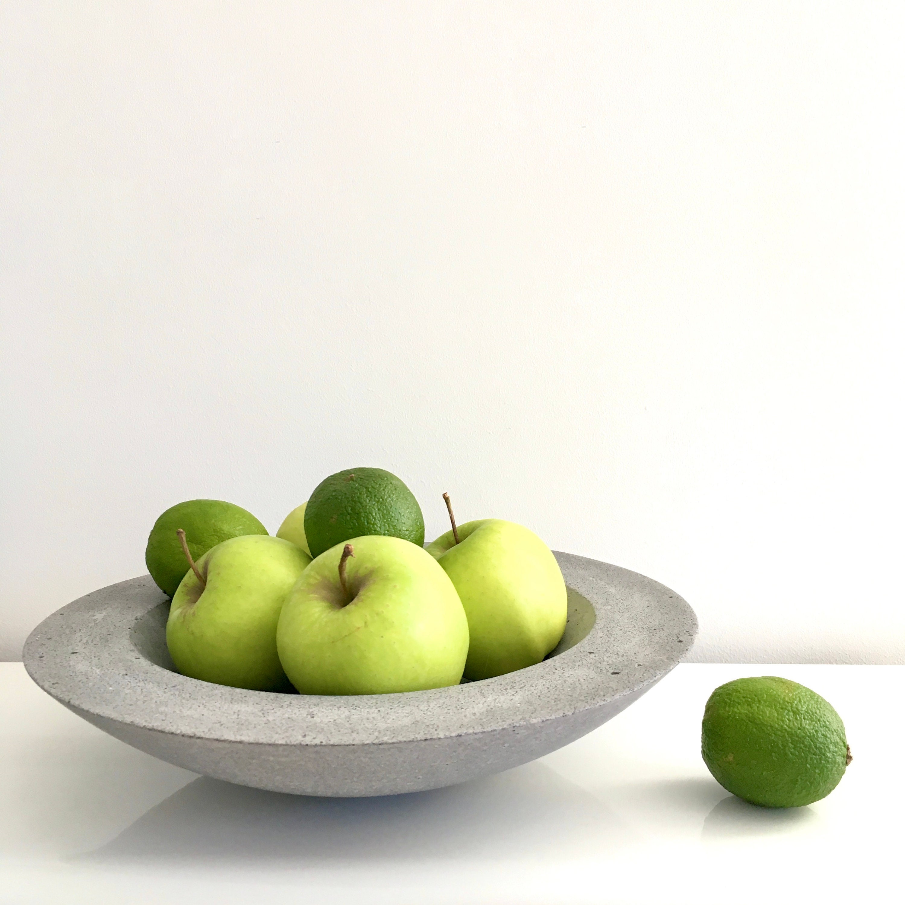 BIG Concrete Shallow Bowl Concrete Pot Concrete Dish | Etsy