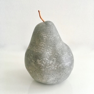 Concrete Copper Decor Pear, Concrete Sculpture, Concrete Fruit ...
