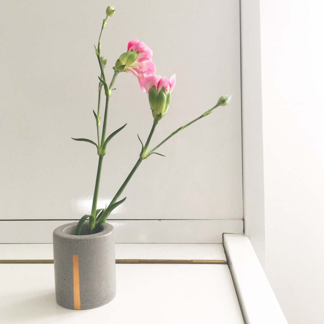 Concrete Small Container, Concrete Pot, Concrete Tiny Vase, Concrete ...