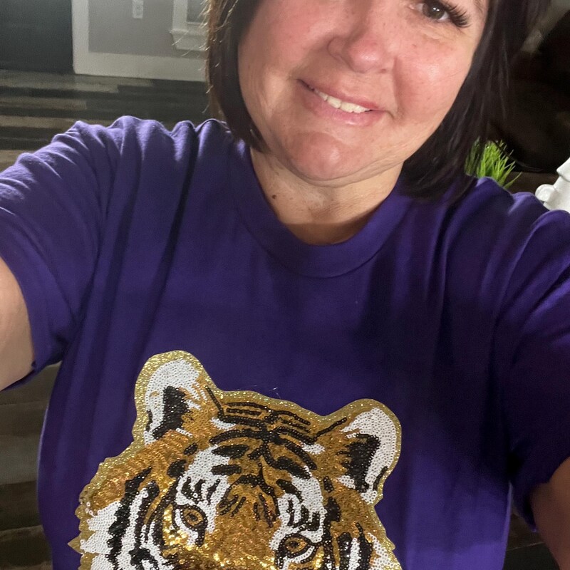 Sequin Tiger Shirt - Etsy