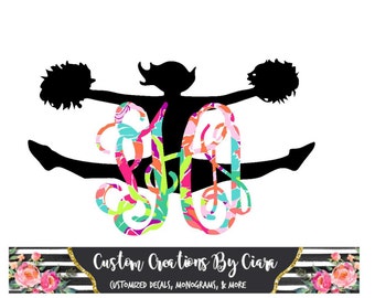 Cheer bow decal | Etsy