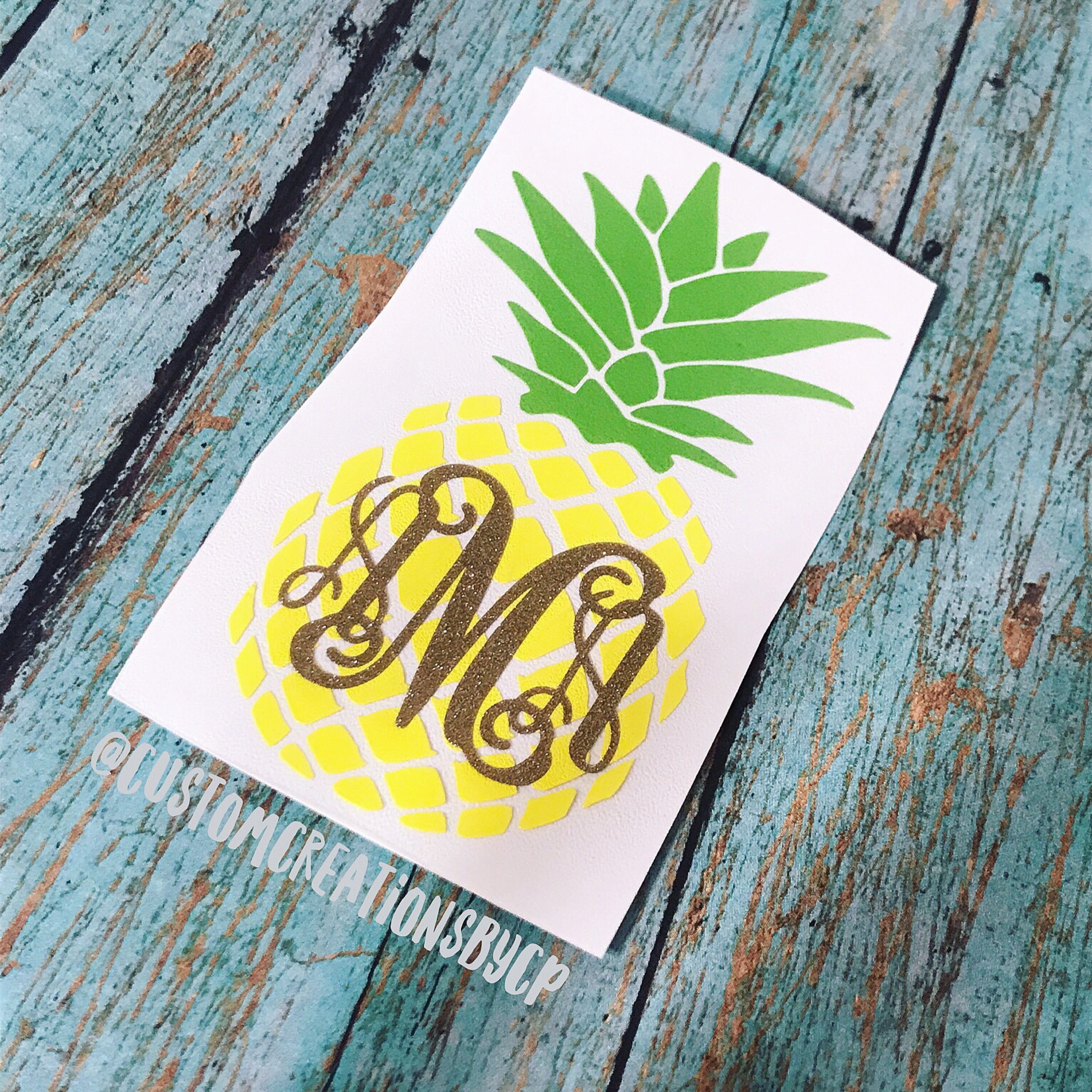 Ananas Decal Yeti sticker autocollant voiture ananas | Etsy
