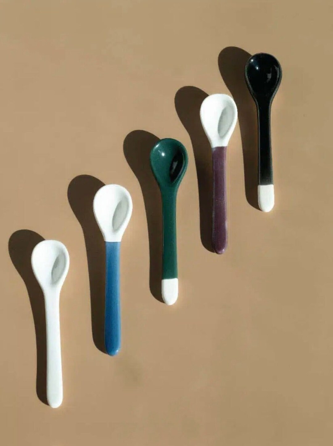 Mini Spoon Set 5 Spoons Kitchen Cook Baker Housewarming Host Serving ...