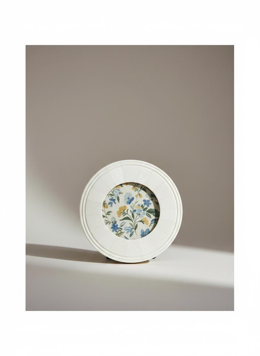 Round Bone Photo Frame, Hand-carved Bone Frame, 3.5x3.5 Photo Holder ...