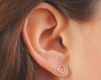 Open Circle Earrings | Etsy