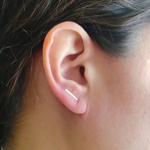 Tiny Smooth Ear Climber Earring 14k Gold Fill Rose Gold Fill - Etsy